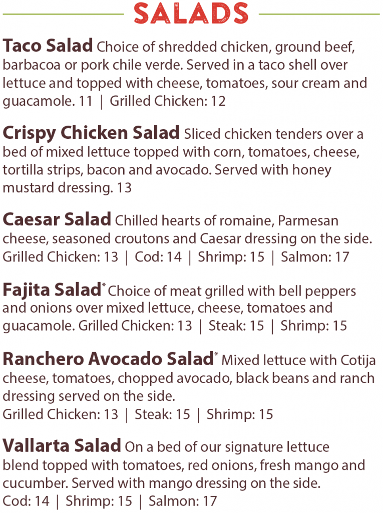 Holden Menu - Mexicali Mexican Grill